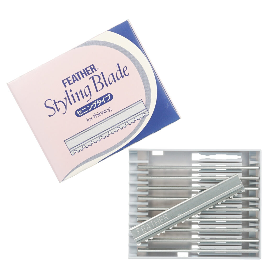 Feather Styling Razor Blades - Guarded Thinning Replacement Blades ...